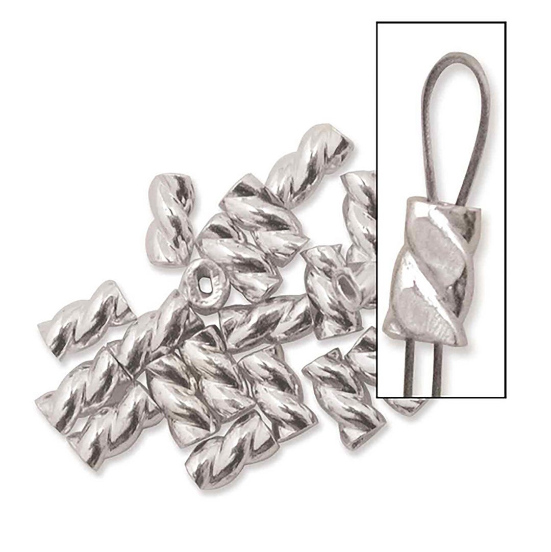 Twisted Crimp Beads 3mm - 925 Sterling Silver - 15 Pcs - Crimp Tubes - Etsy