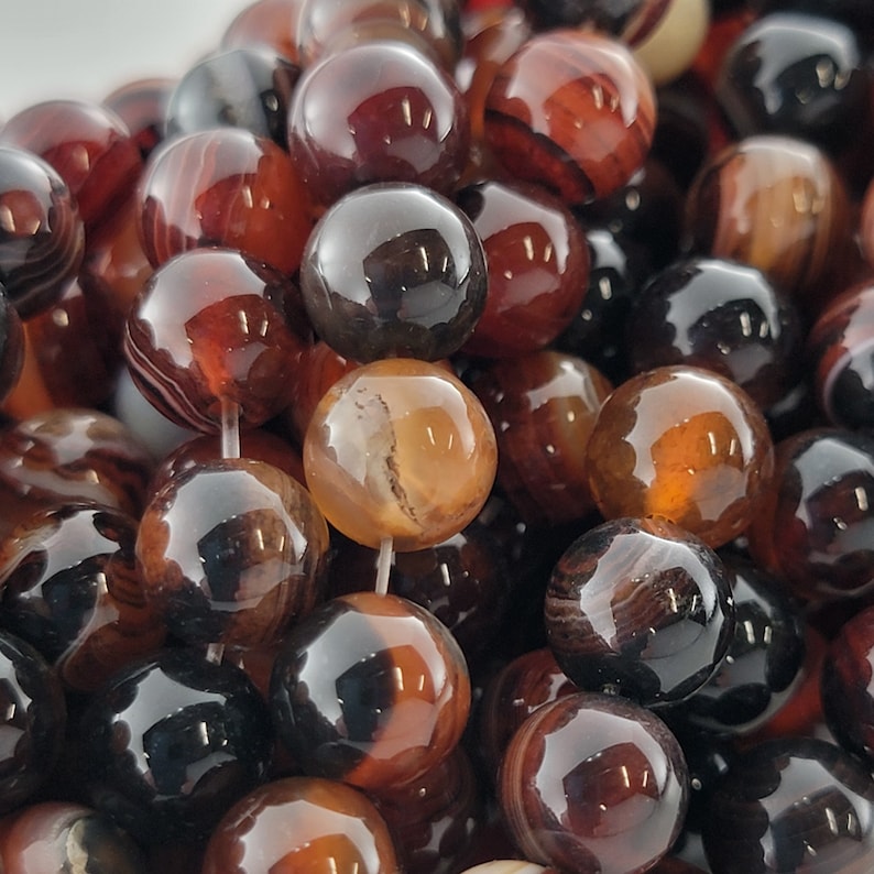Dream Agate Beads, Natural Round Gemstone (6mm 8mm 10mm) - Etsy