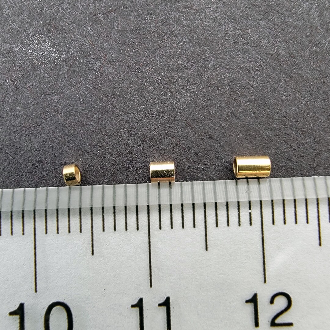 Crimp Tubes Gold-filled - 2x1mm, 2x2mm, 2x3mm - 25 Pcs - Etsy