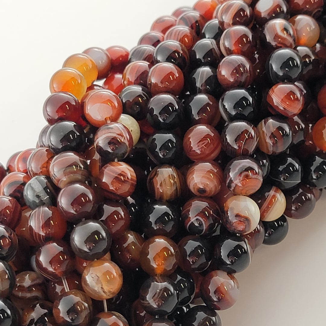 Dream Agate Beads Natural Smooth Round Crystal Beads Natural Gemstone ...