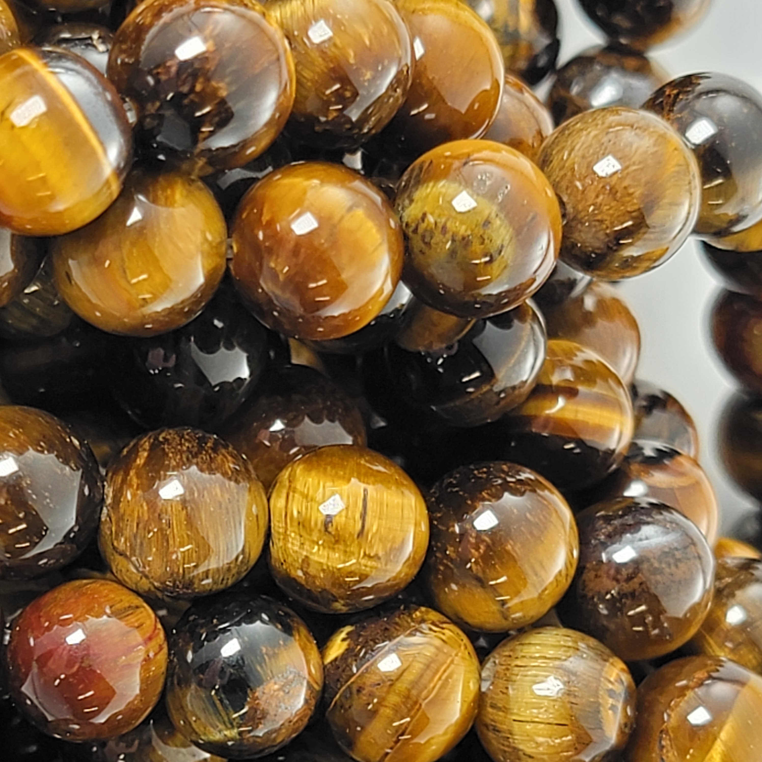 Tiger's Eye Beads, Natural Smooth Round Gemstone (6mm 8mm 10mm) - Etsy