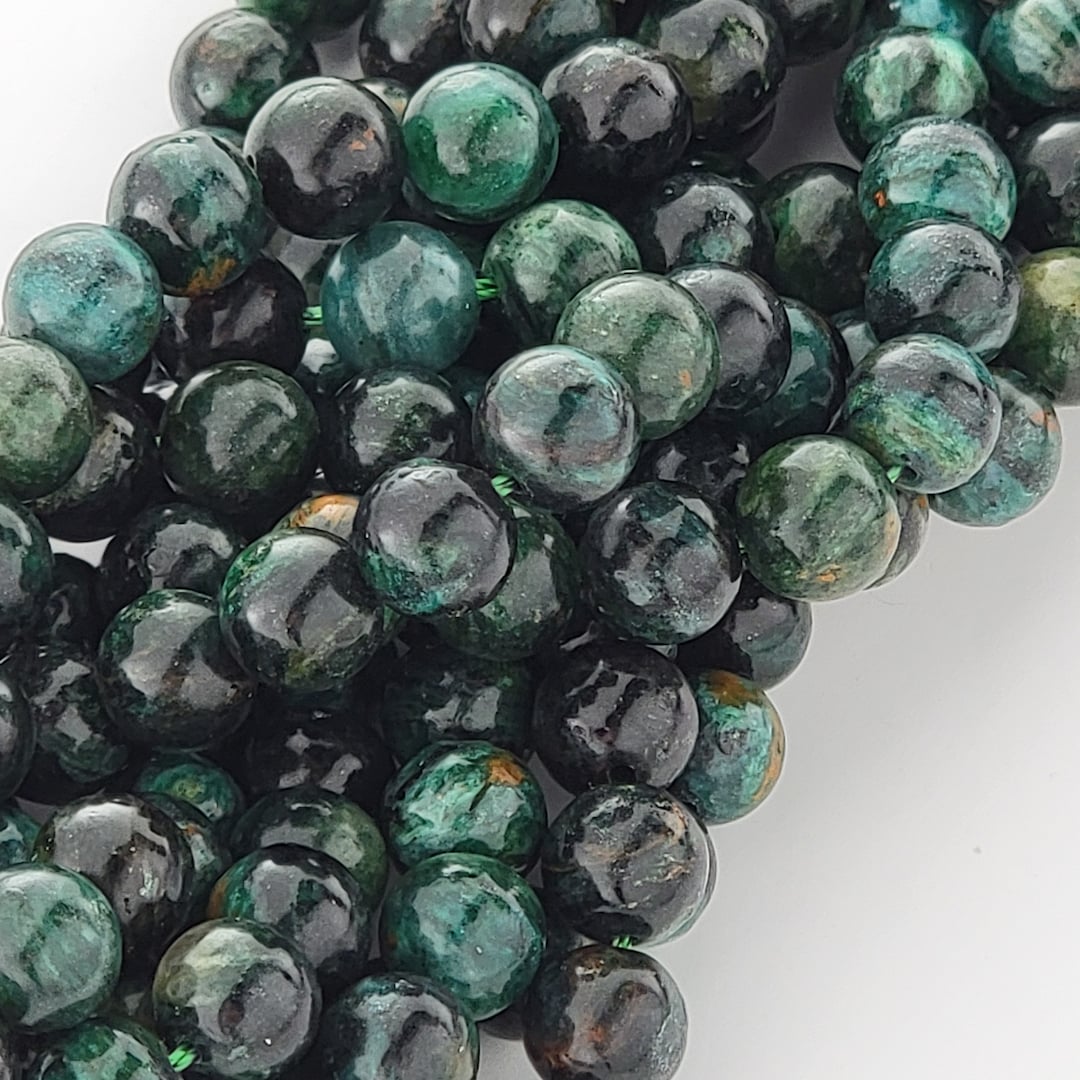 Emerald Beads: B Quality Natural Smooth Round Green Beryl (6mm 8mm 10mm ...