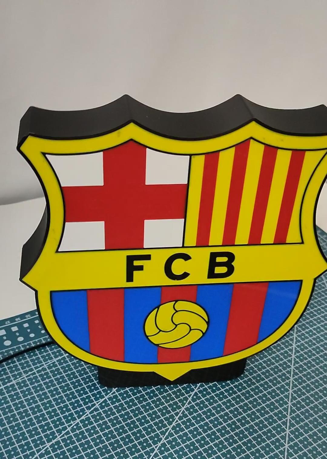 FC Barcelona 3d-printed LED Lamp – Custom Barça Night Light, Football ...