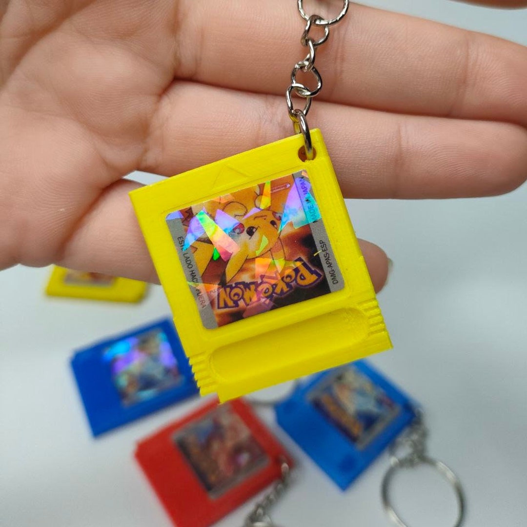 Miniature Pokemon Blue/red/yellow Key Rings for Gameboykey Ring of ...