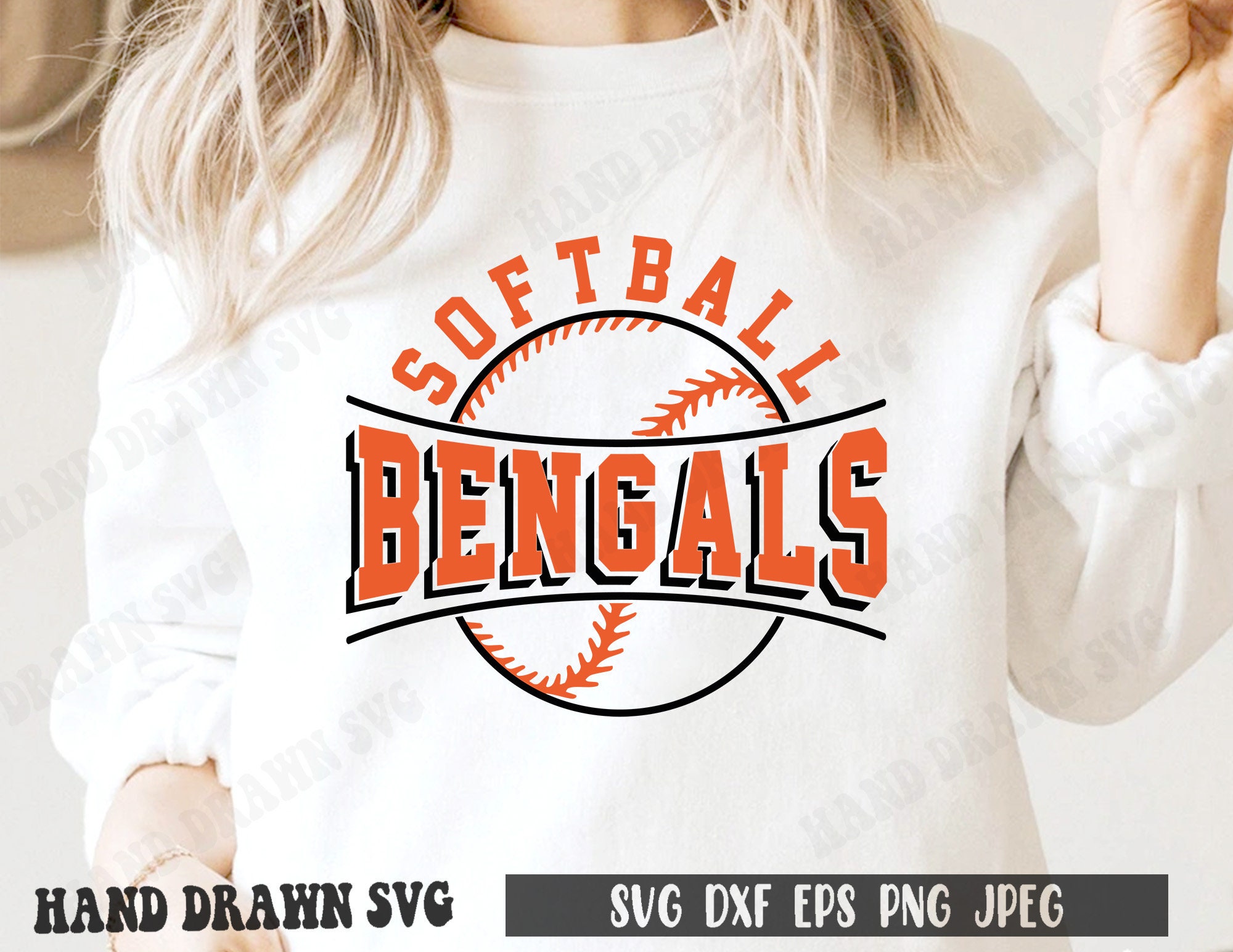 Softball Svg, Softball Png, Bengal Svg, Softball Shirt Svg, Cricut File ...