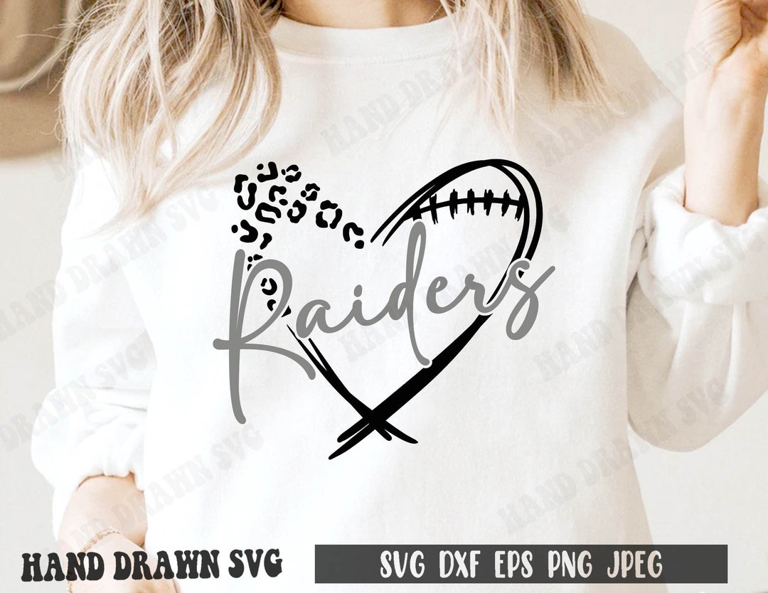 Hand Drawn Raiders Svg, Raiders Png, Leopard Cheetah Cricut File ...