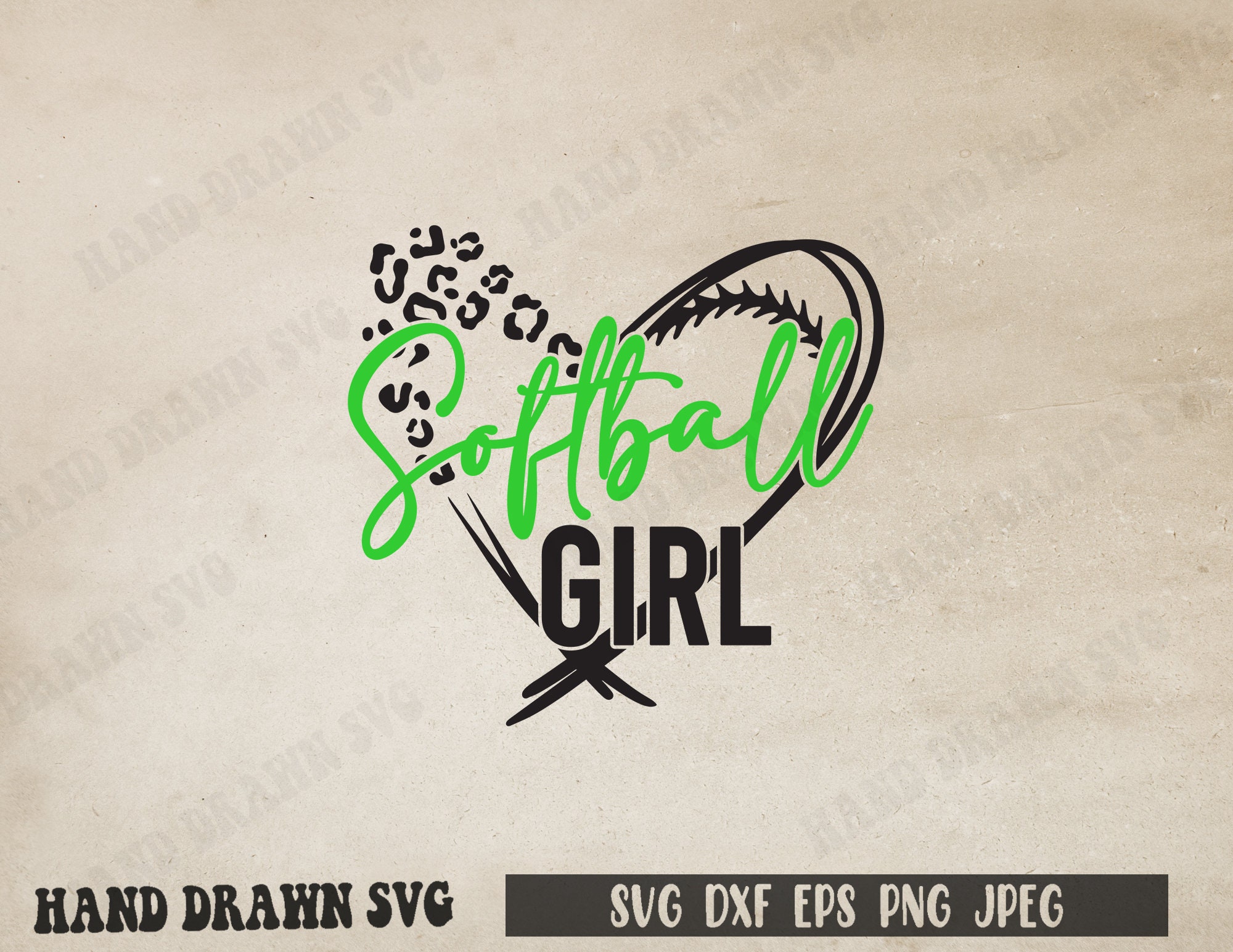 Leopard Softball Girl Svg, Softball Svg, Softball Shirt Svg, Cricut ...