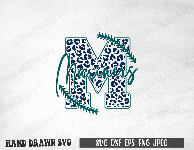 Leopard Softball Svg, Softball Png, Mariner Softball Shirt Svg, Cricut ...