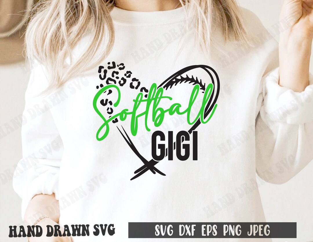 Leopard Softball Gigi Svg, Softball Svg, Softball Shirt Svg, Cricut ...