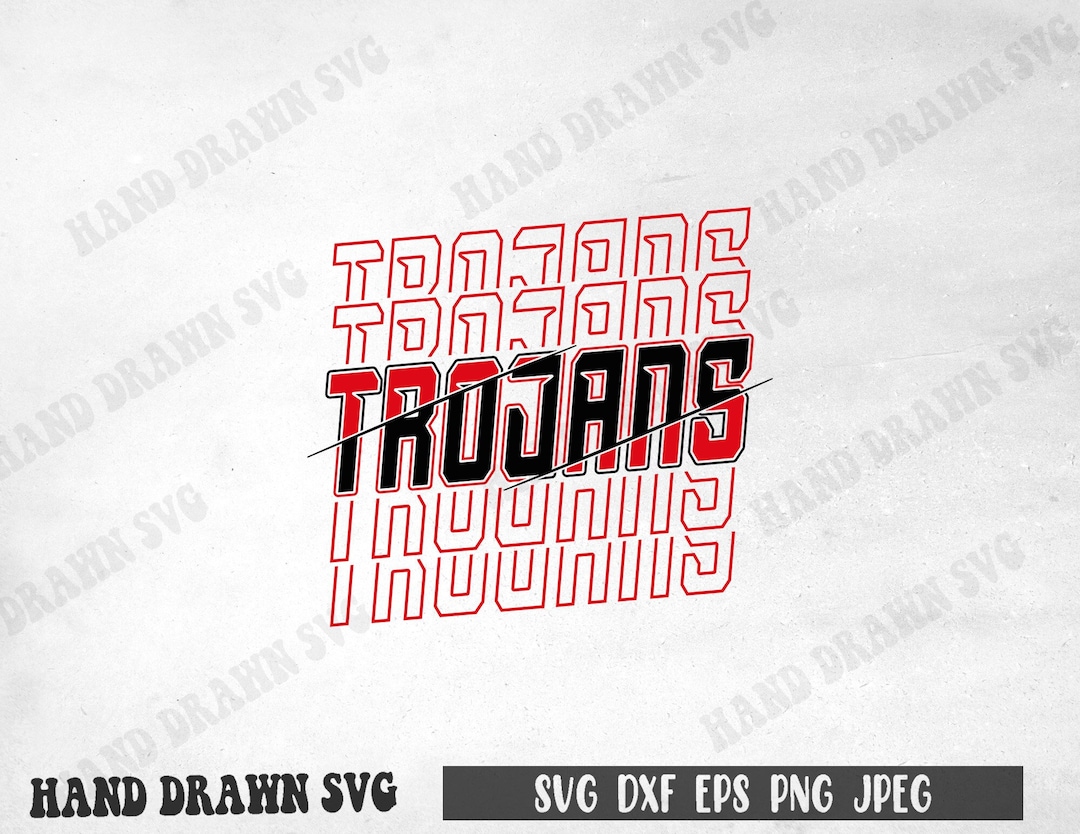 Stacked Trojans Svg Png, Trojans Png, Mascot Svg, Svg for Shirt, School ...