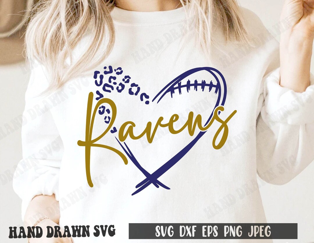 Hand Drawn Ravens Svg, Ravens Png, Leopard Cheetah Cricut File ...