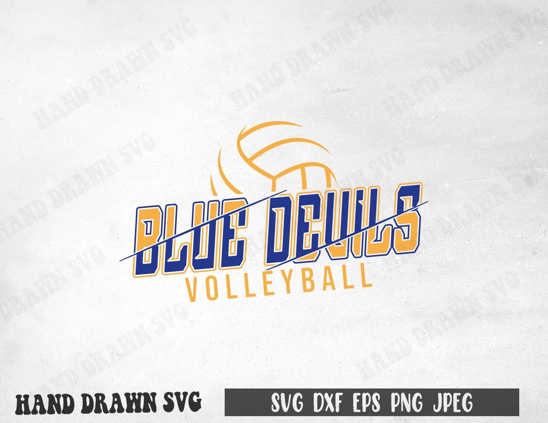Volleyball Svg, Blue Devil Volleyball Svg, Volleyball Shirt Svg, Cricut ...