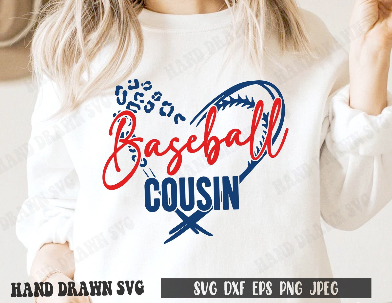Baseball Cousin Svg, Leopard Baseball Svg, Baseball Png, Baseball Shirt ...