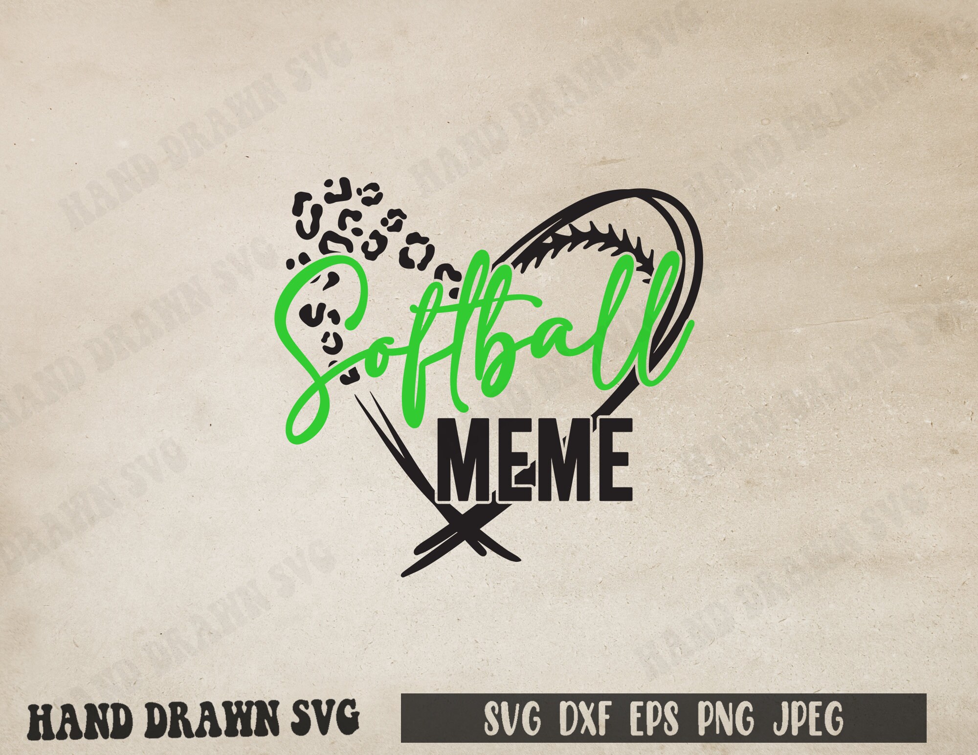 Leopard Softball Meme Svg, Softball Svg, Softball Shirt Svg, Cricut ...