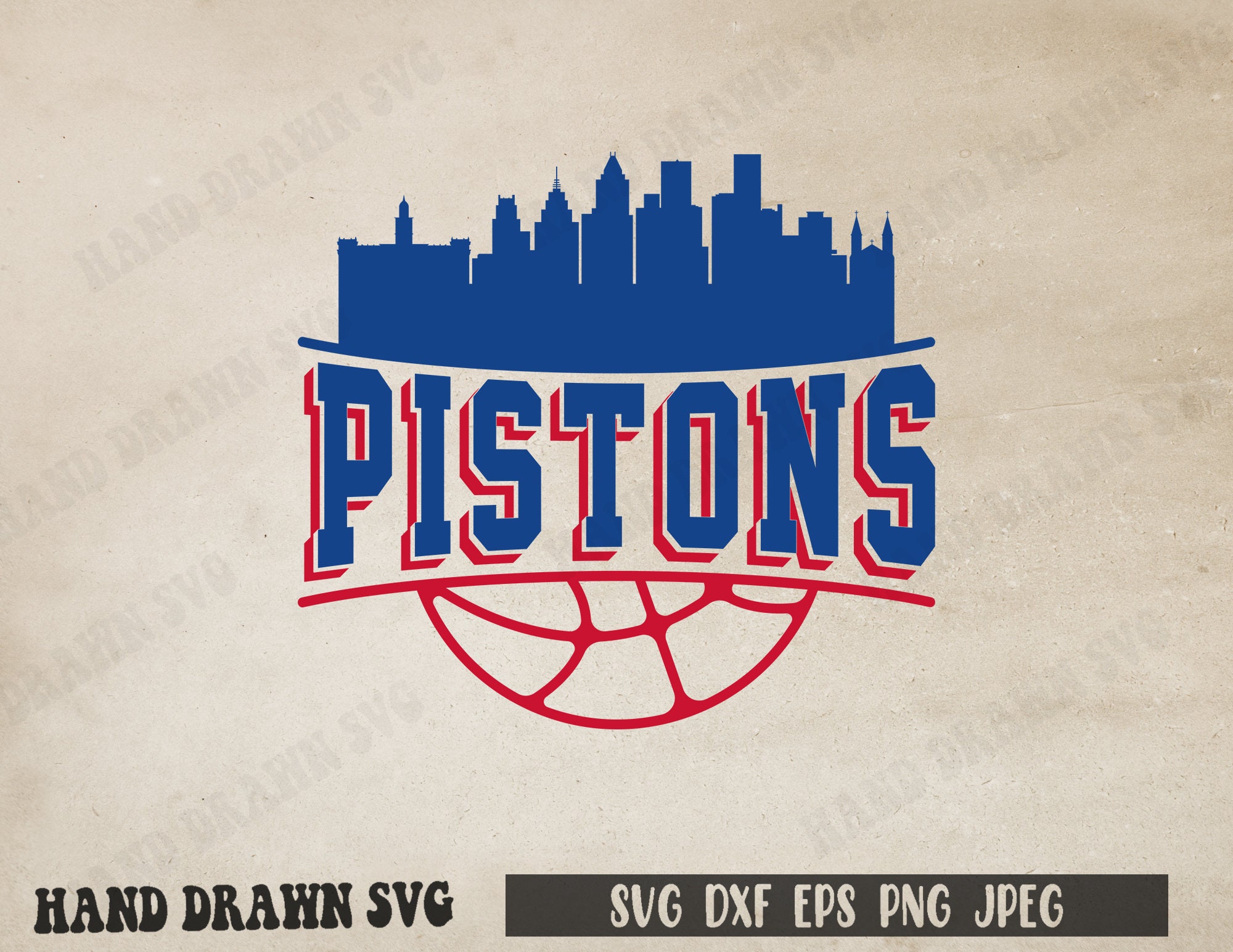 Detroit Basketball Svg, Detroit Basketball Png, Basketball Cricut File ...
