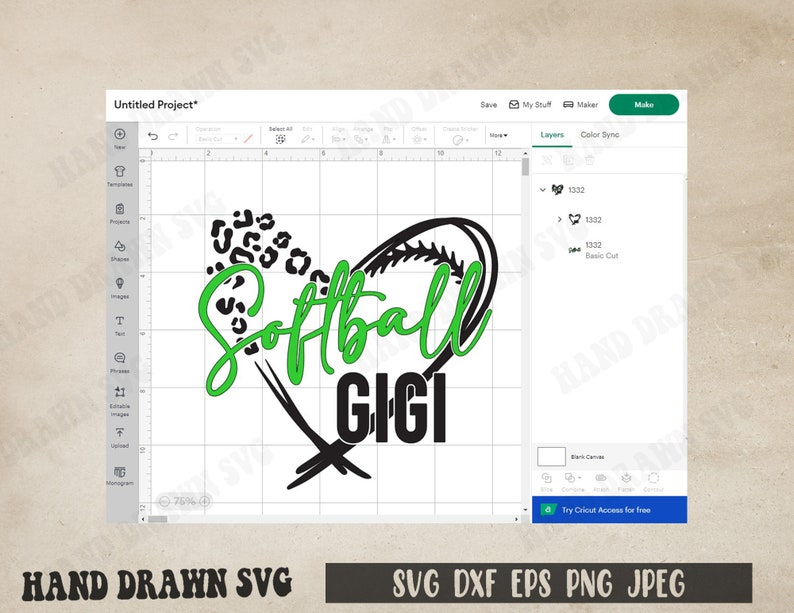 Leopard Softball Gigi Svg, Softball Svg, Softball Shirt Svg, Cricut ...