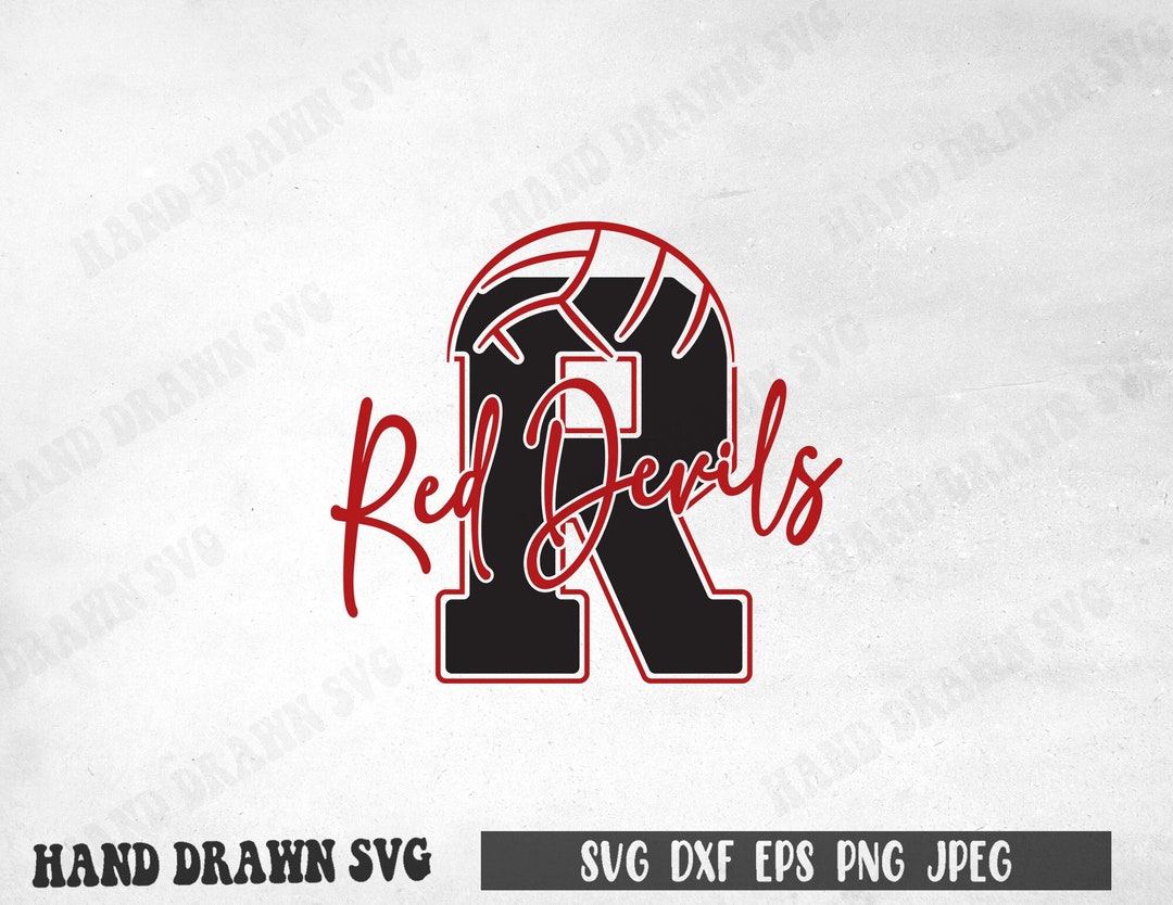 Volleyball Svg, Red Devil Volleyball Svg, Volleyball Shirt Svg, Cricut ...
