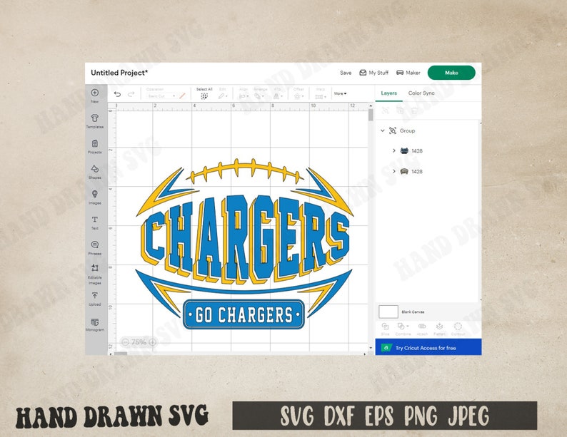 Charger Football Svg, Charger Png, Chargers, Football Clipart. Cricut ...