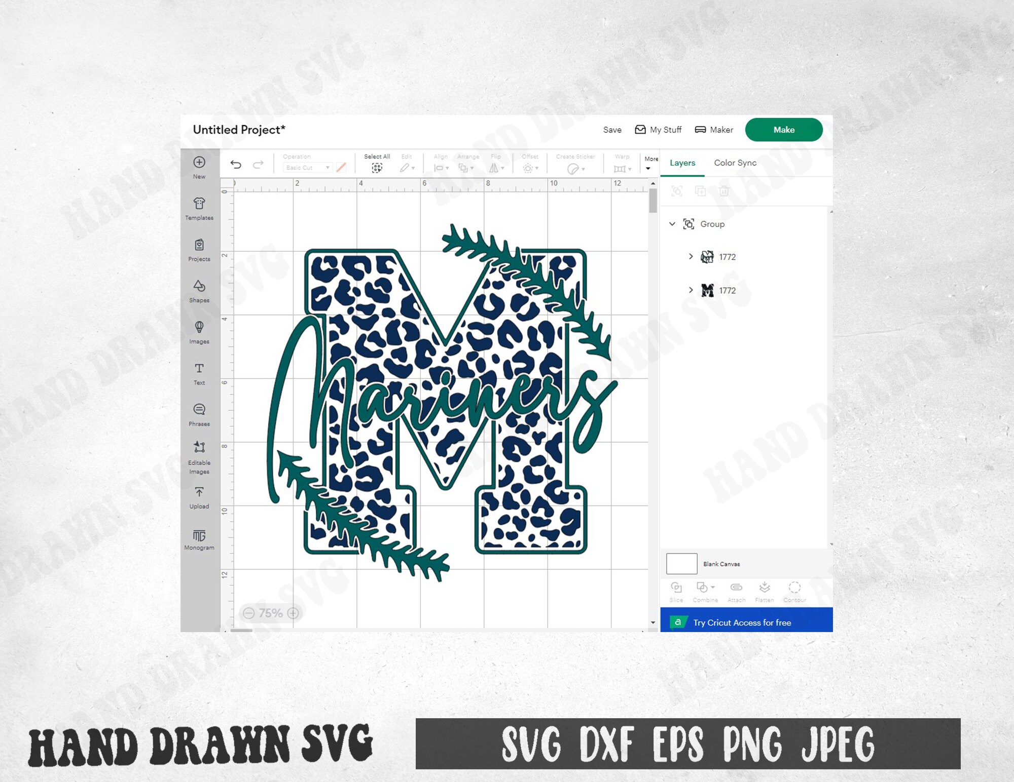 Leopard Softball Svg, Softball Png, Mariner Softball Shirt Svg, Cricut ...