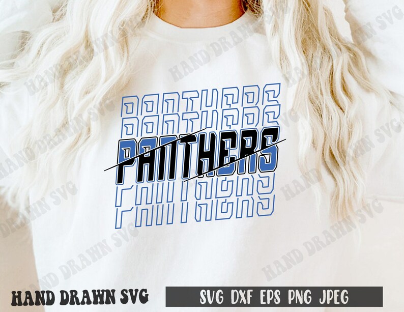 Pantera apilada svg png, pantera png, mascota svg, svg para camisa ...