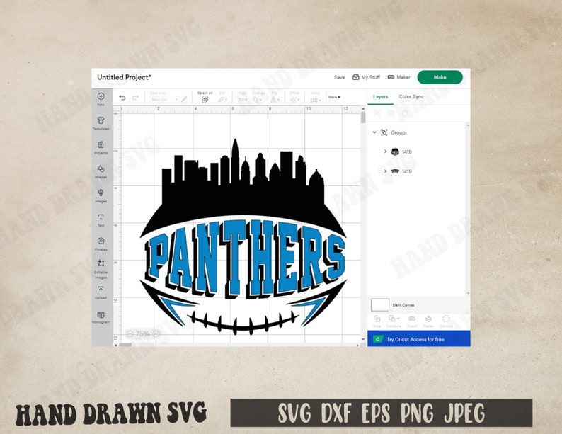 Panteras Svg, Panteras Png, Archivo Cricut, Silueta Dxf, Sublimación ...