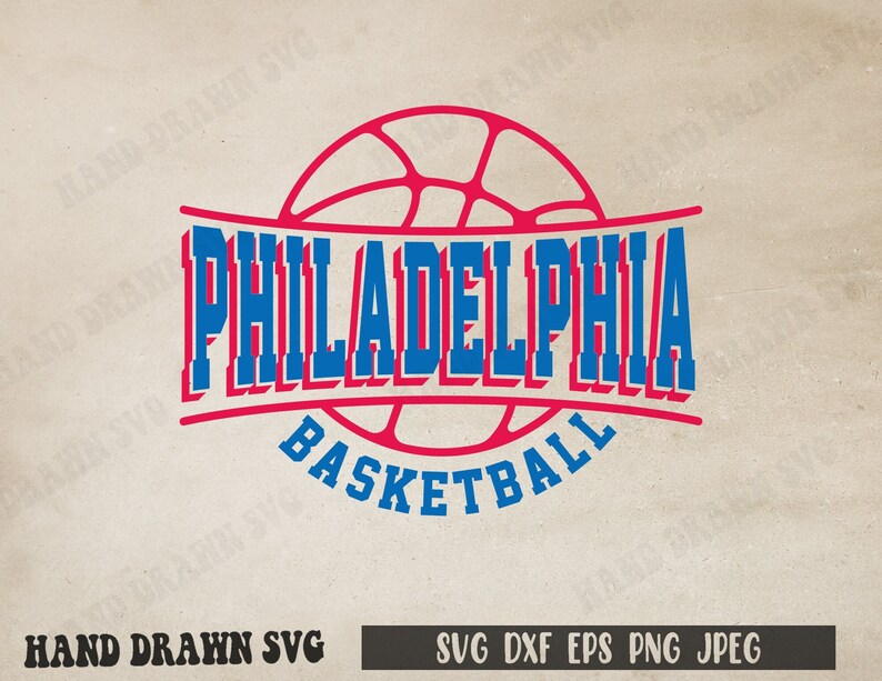 Philadelphia Basketball Svg, Basketball Png, Basketball Cricut File ...