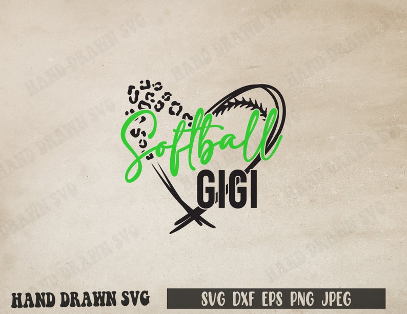 Leopard Softball Gigi Svg, Softball Svg, Softball Shirt Svg, Cricut ...