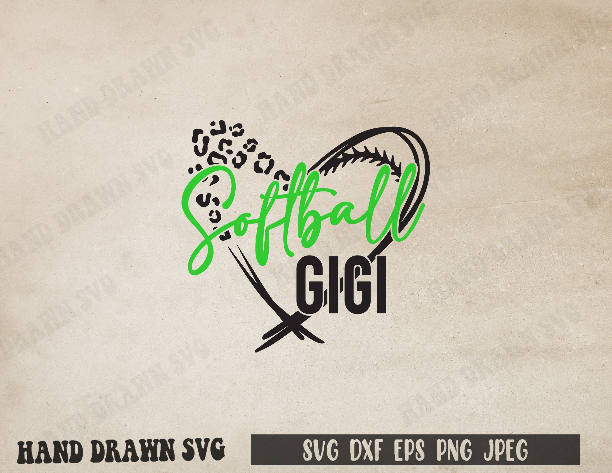 Leopard Softball Gigi Svg, Softball Svg, Softball Shirt Svg, Cricut ...
