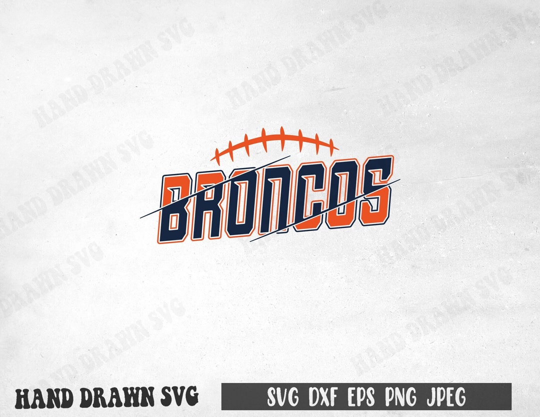 Broncos Football Svg Png, Broncos Cricut File, Broncos Png, Silhouette ...