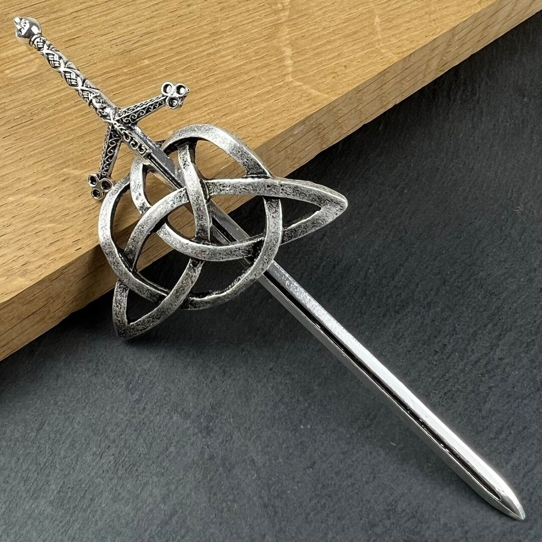 Viking Sword & Buckle Hair Stick Pin in Silver Viking Norse Witchy ...