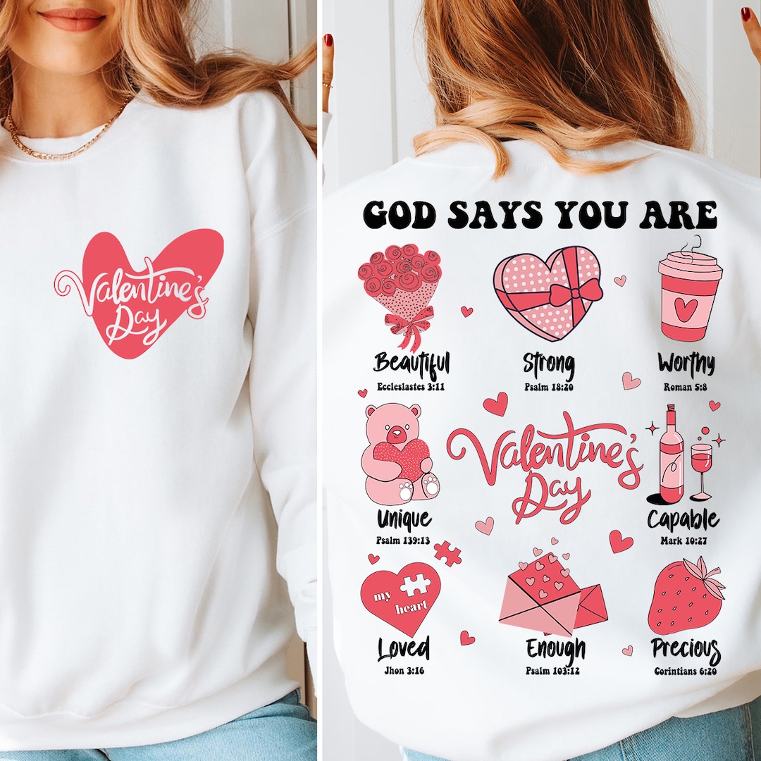 God Says You Are Valentine Bundle Png, Jesus Valentine Png, Valentine ...