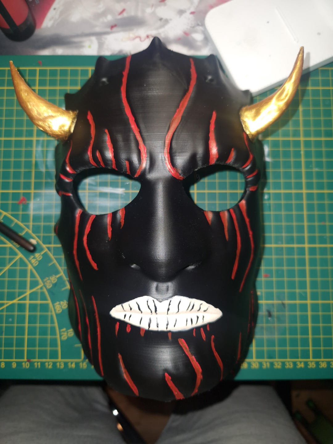 Devil Mask Halloween Costume Accessory, Horror Mask, Demon Mask - Etsy