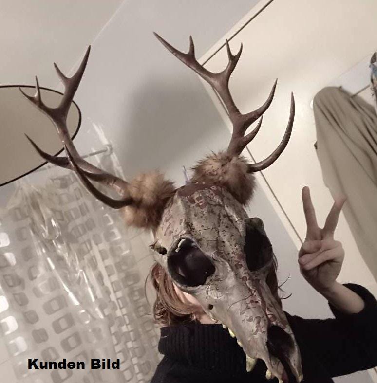 Wendigo Horror Mask | Unique Art | Halloween Costume | Full Face Mask ...