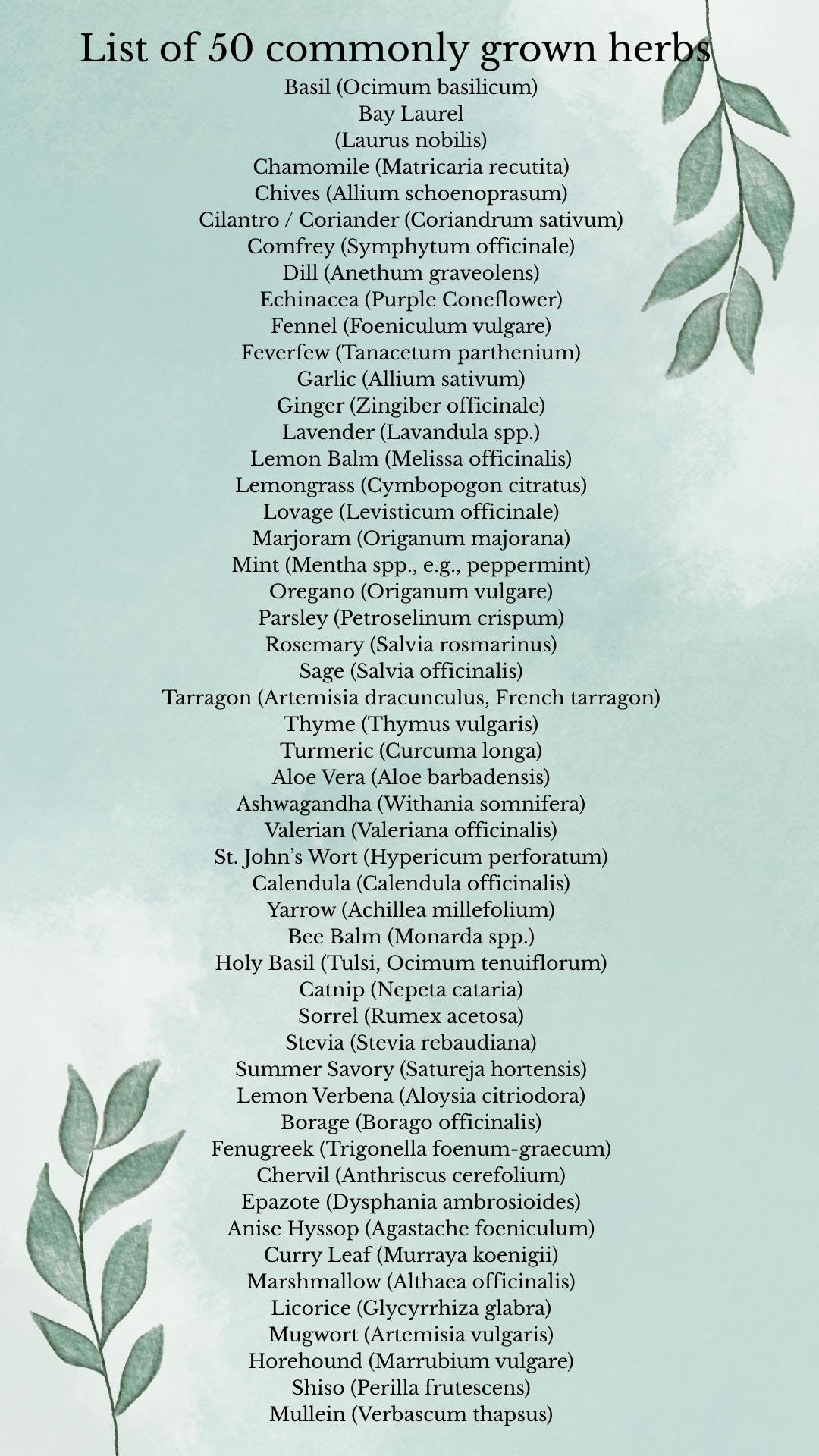 Herb Growing Guide, Gardening Planner Printable, Plant Planner, Garden ...