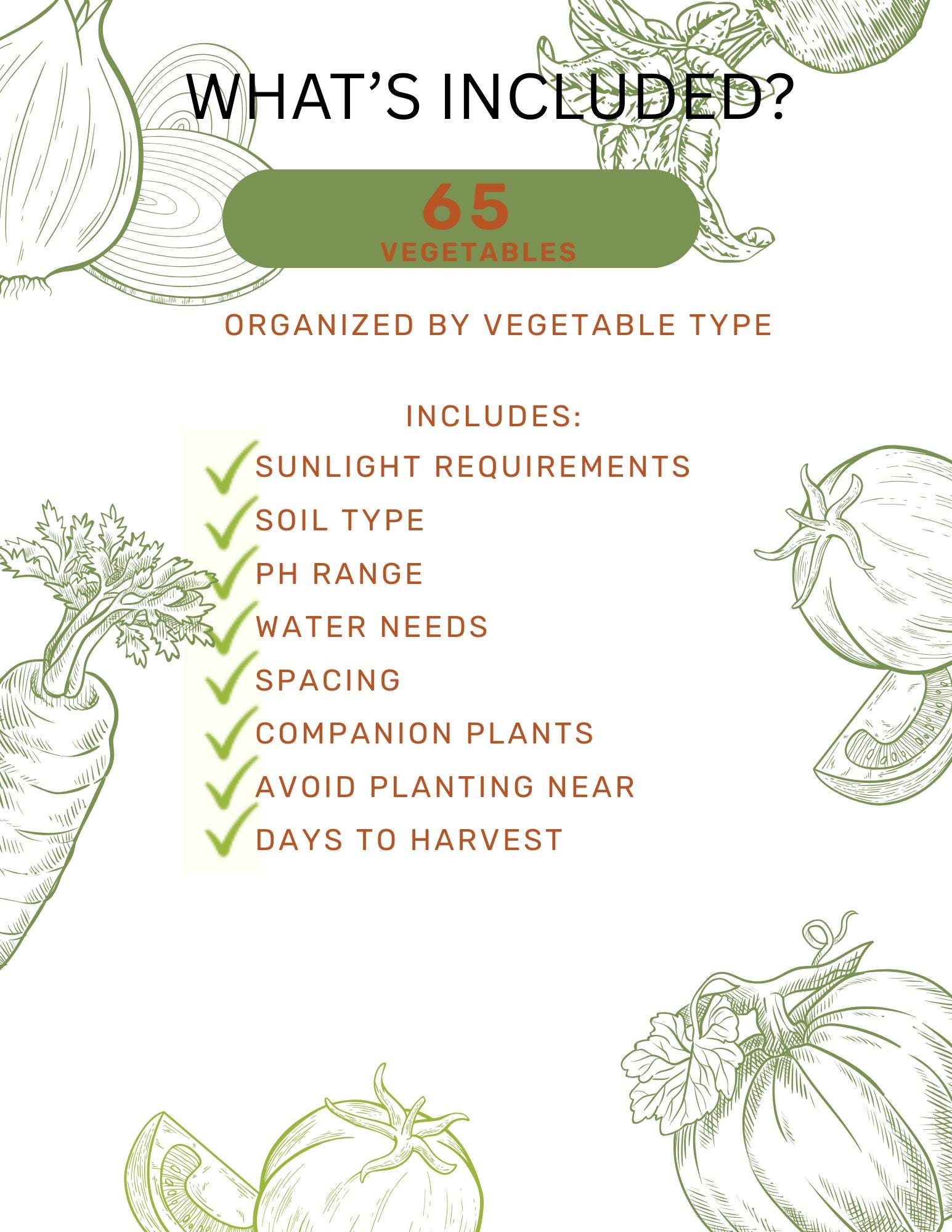 Cheat Sheet for Growing Vegetables, Growing Guide, Printable Vegetables ...