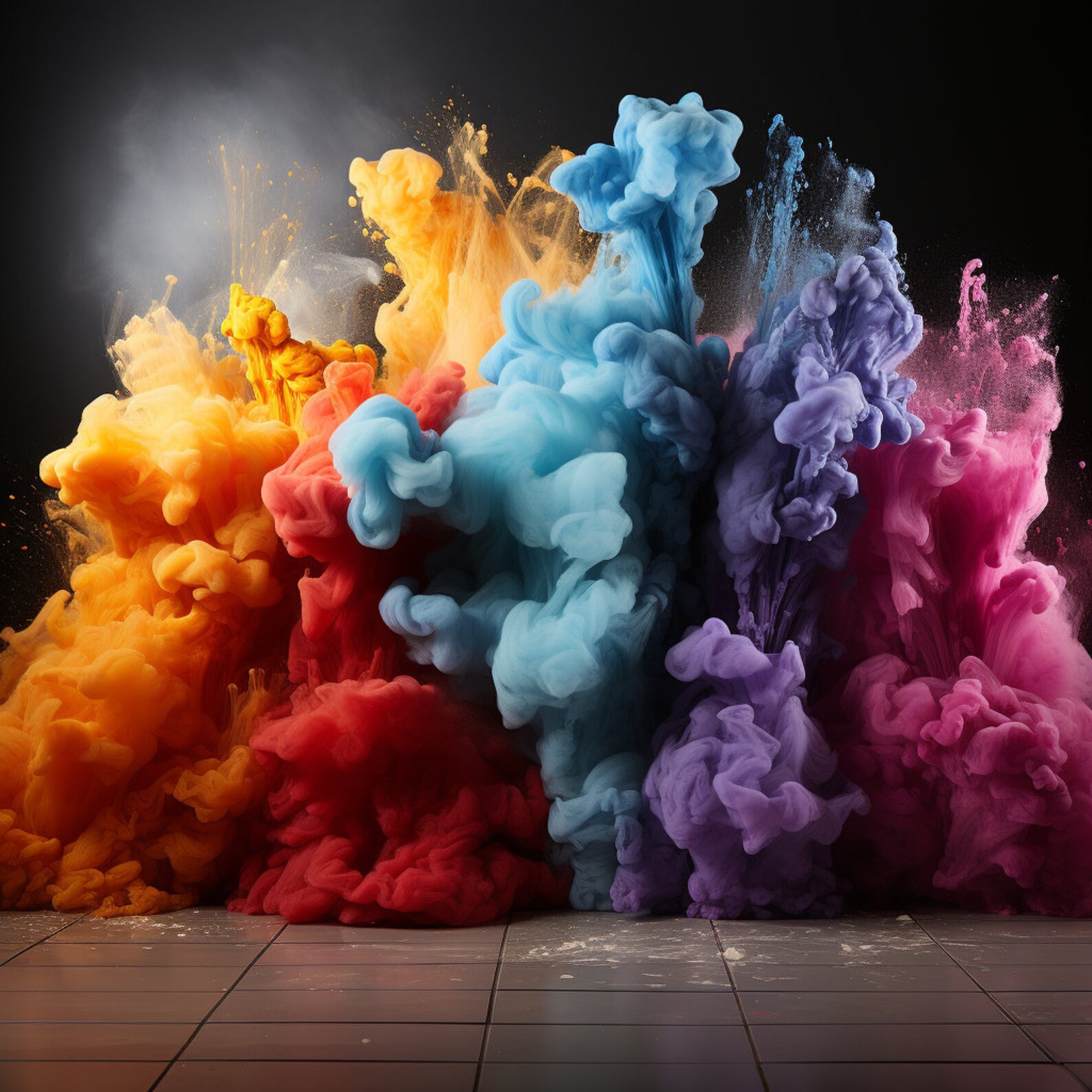 Vibrant and Smoky Digital Backdrops Collection - Etsy