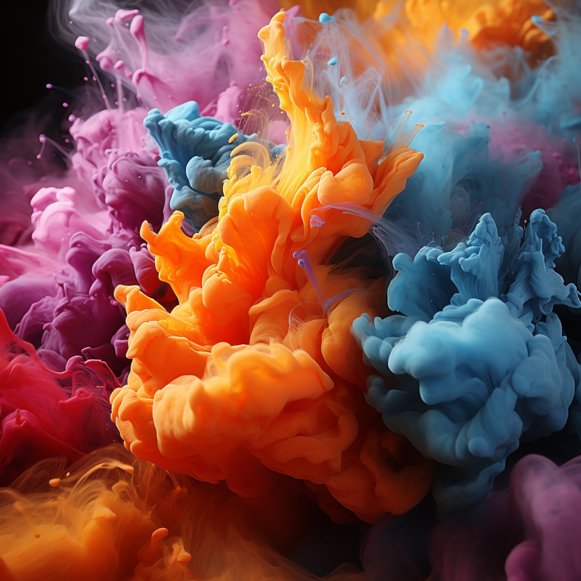 Vibrant and Smoky Digital Backdrops Collection - Etsy