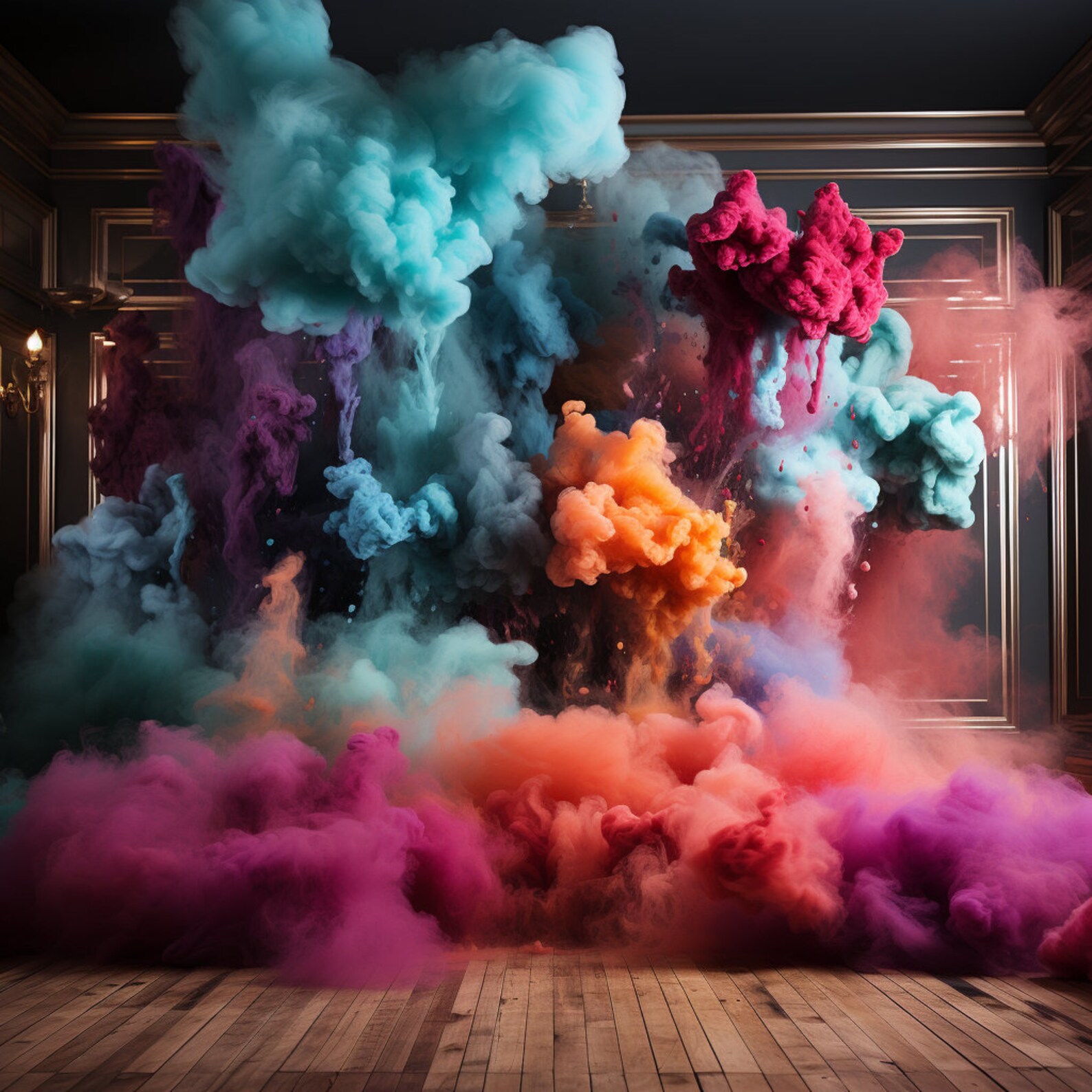 Vibrant and Smoky Digital Backdrops Collection - Etsy