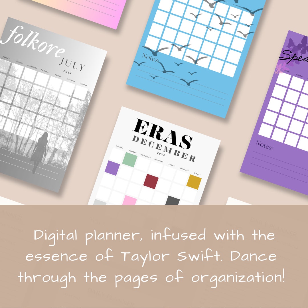 Digital Planner: Swifty Style - Etsy