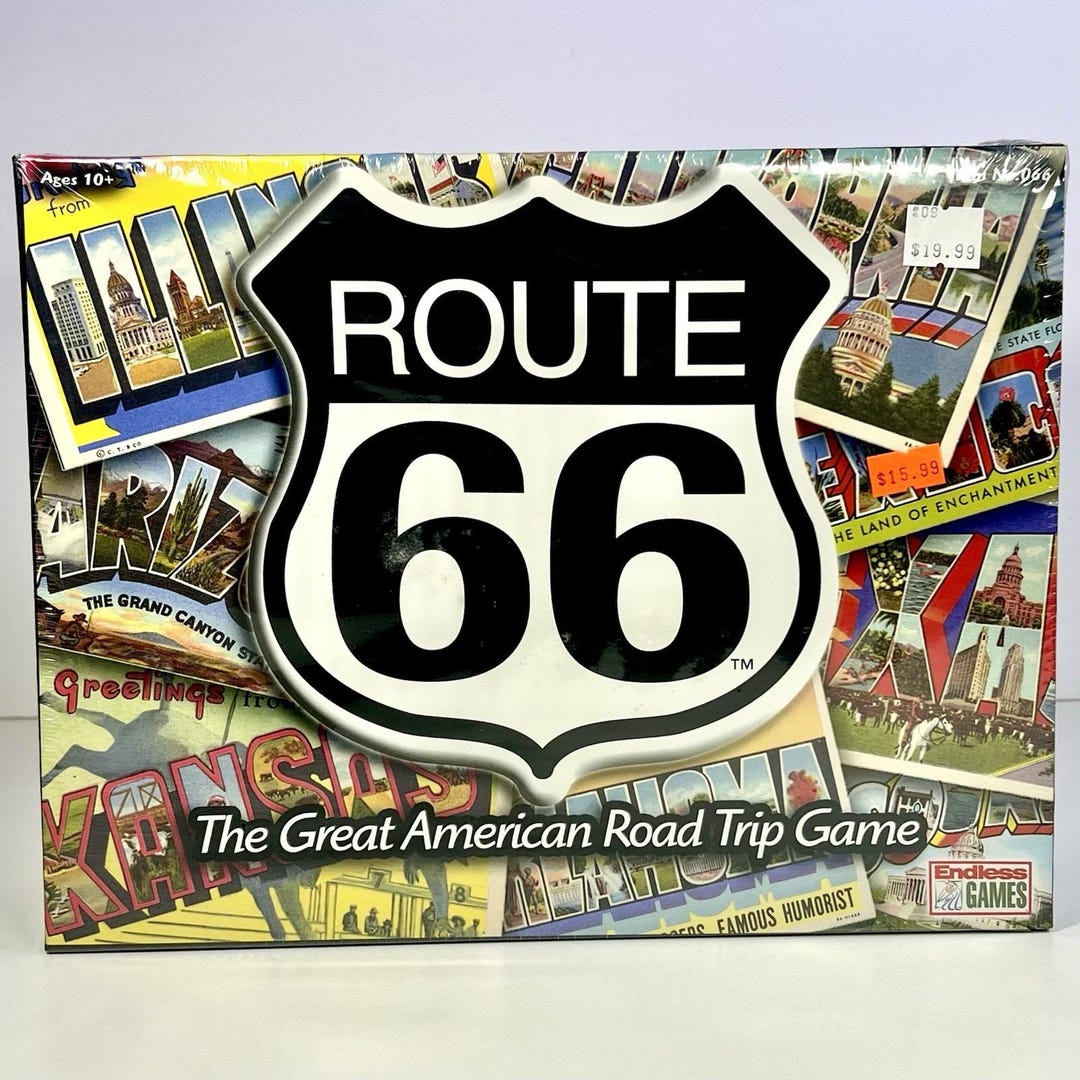 Route 66 Board Game the Great American Road Trip 2002 Endless Games NEW ...