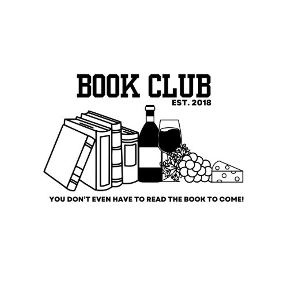 Custom Book Club Logo - Canva Template - Etsy