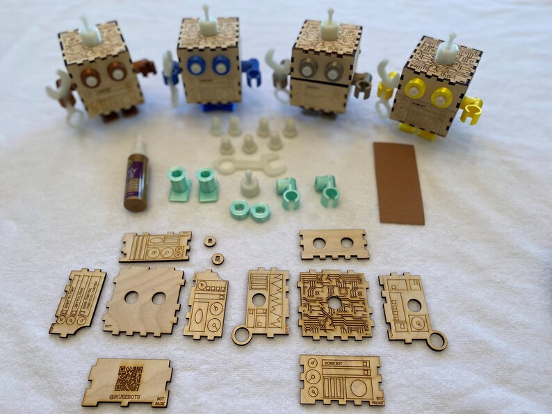 Boxie Bot STEM Based Educational Kit. Prepare/build This Cute Movable ...