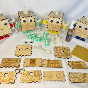 Boxie Bot! STEM Based Educational Kit. Prepare/build This Cute Movable ...