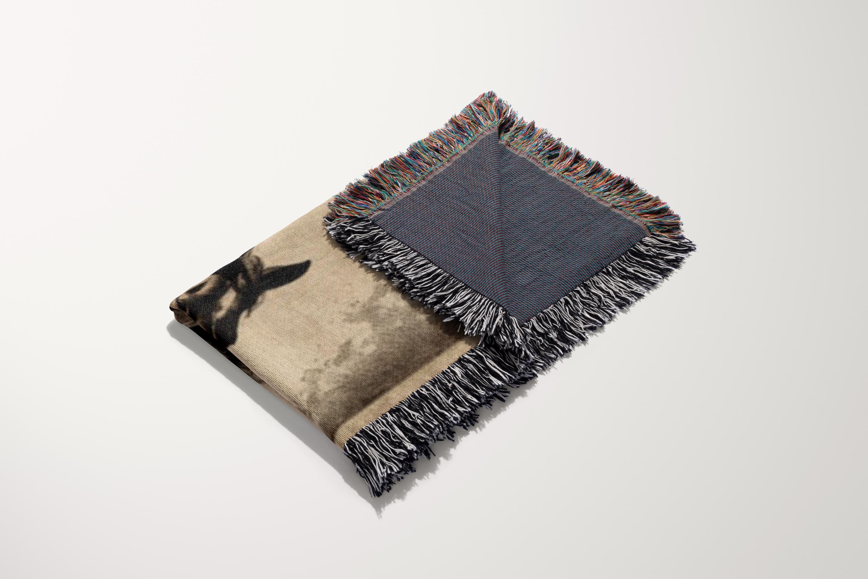 Woven San Marcos Mexican Swap Meet Vintage Horses Blanket, Cobija ...