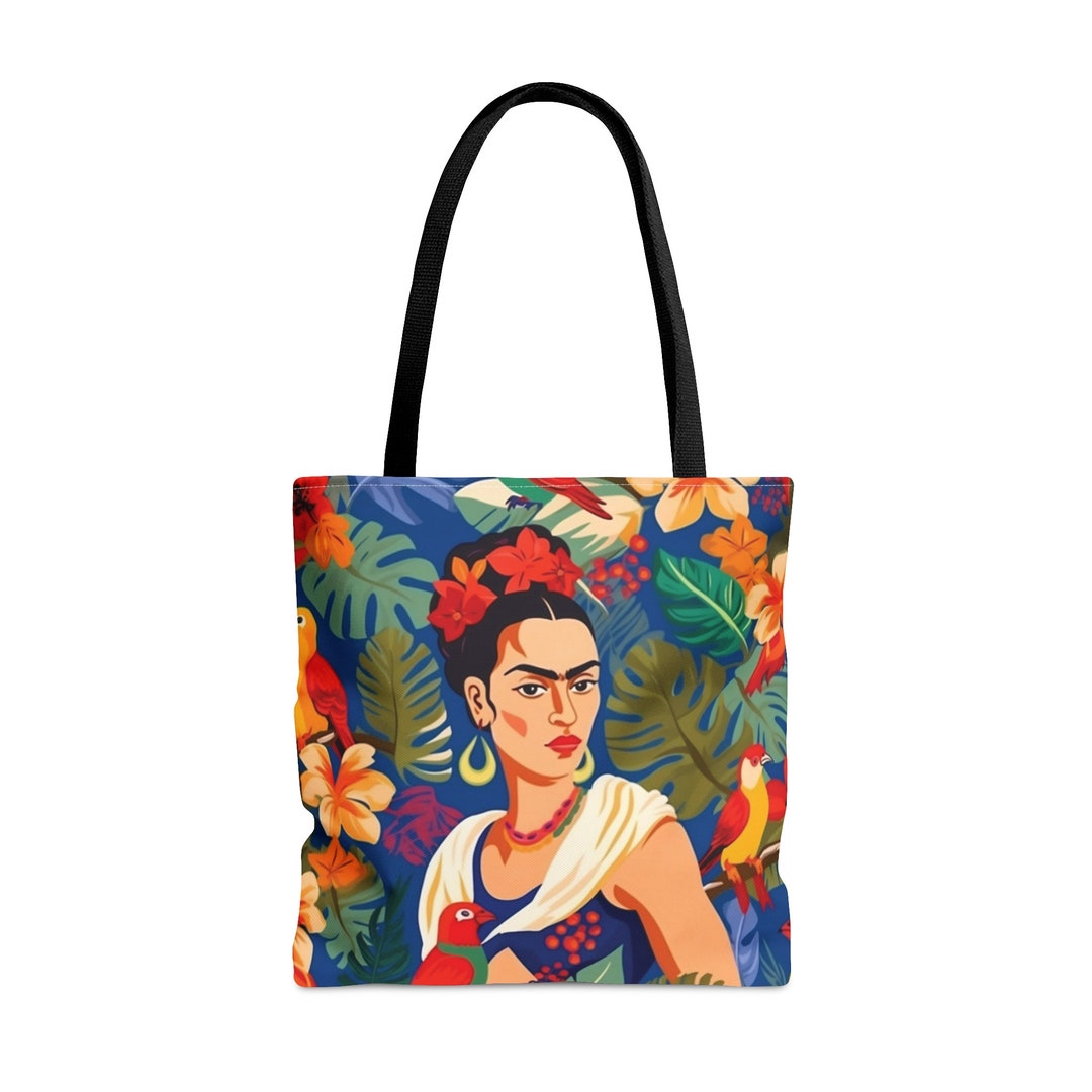 Frida Khalo Print Mexican Tote Bag / Weekend Bag / Grocery Reusable ...