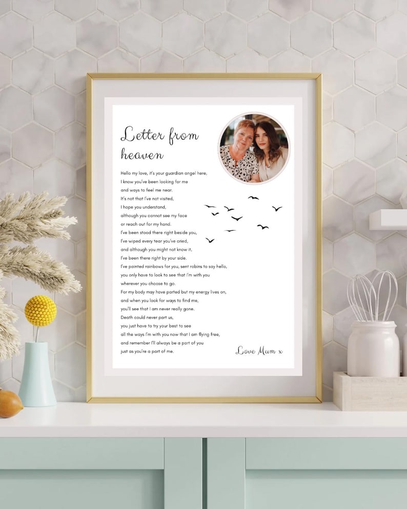 Hello My Love, Letters From Heaven Poem - Etsy
