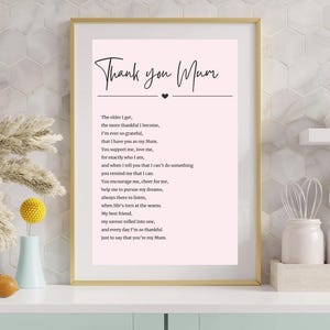 Thank You Mum - Etsy
