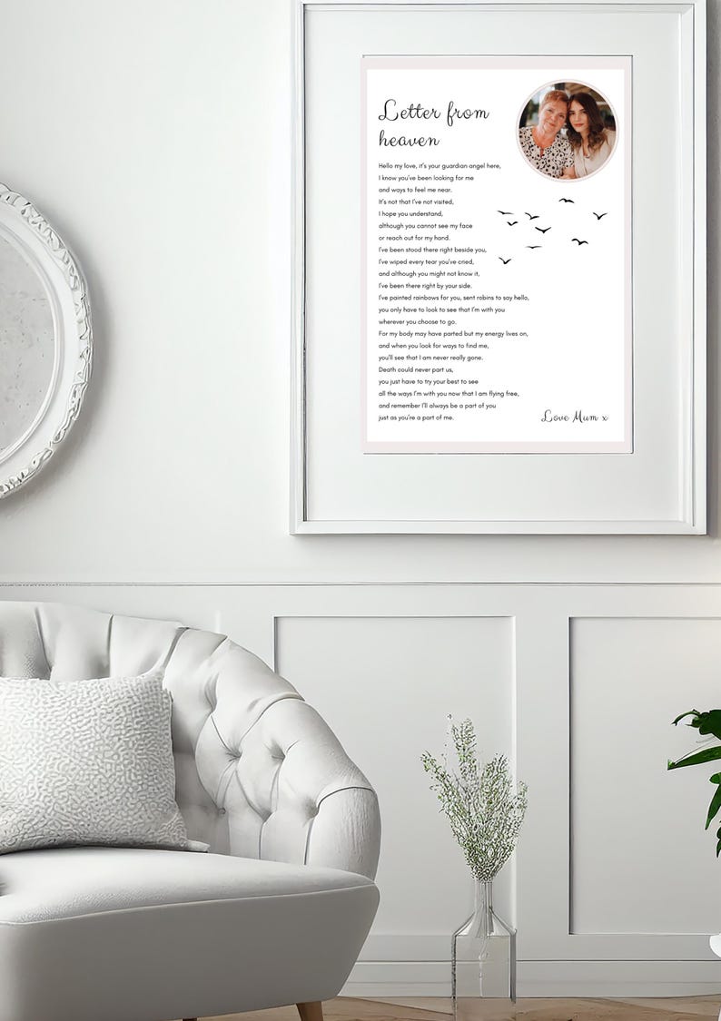Hello My Love, Letters From Heaven Poem - Etsy