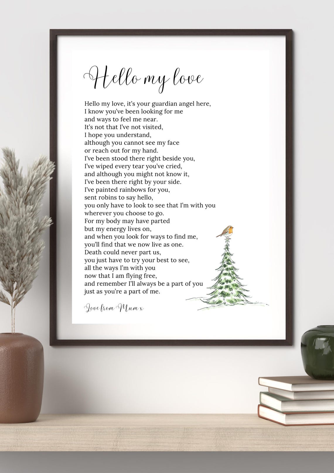 Hello My Love, Letters From Heaven Poem - Etsy
