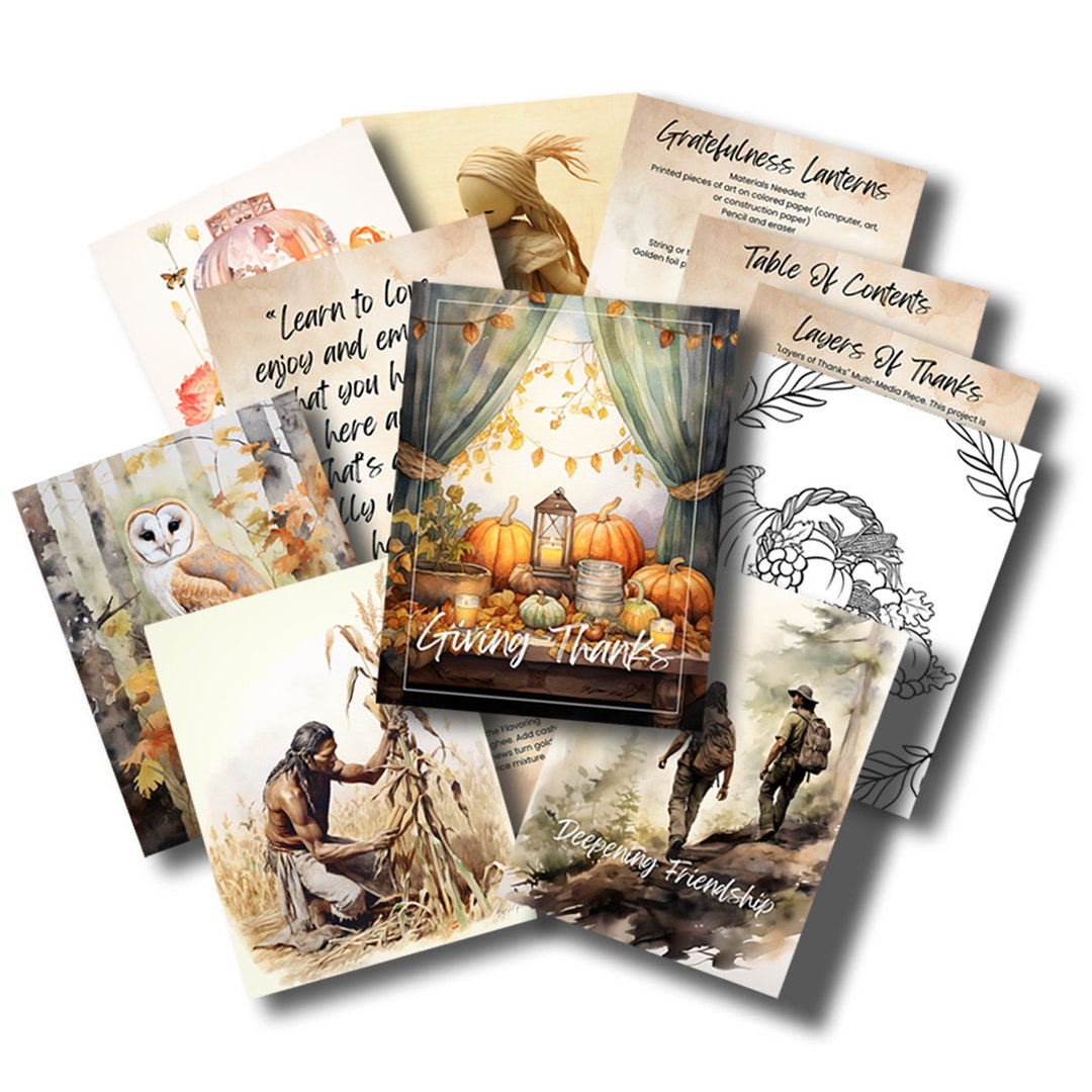 Giving Thanks Unit Study - Etsy